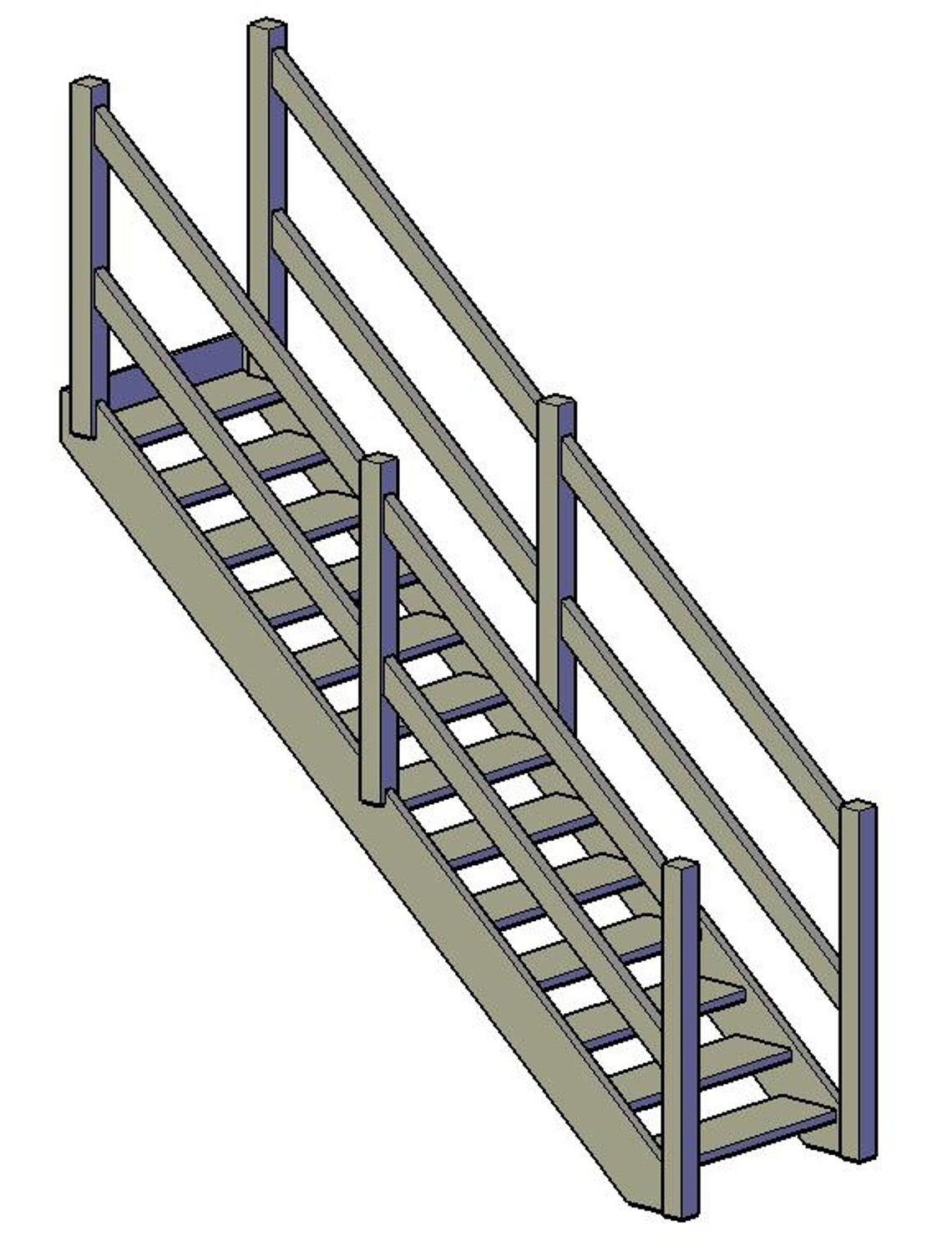 Outside Staircase Diy | Wooden Outside Staircase | Outside Stair Plans ...