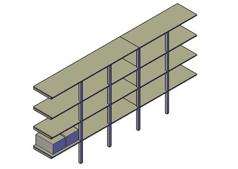Garage Shelving Construction Drawing Metric Sizes (millimeters ...