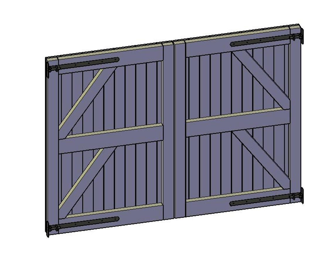 Double Gate | Double Gate Plans | Double Gate Diy | Double Gate Plan ...