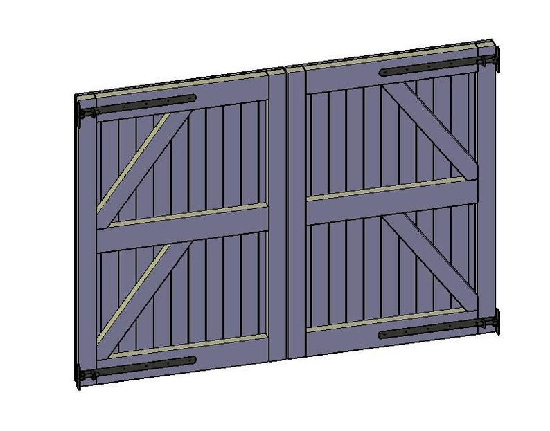 Double Gate | Double Gate Plans | Double Gate Diy | Double Gate Plan ...