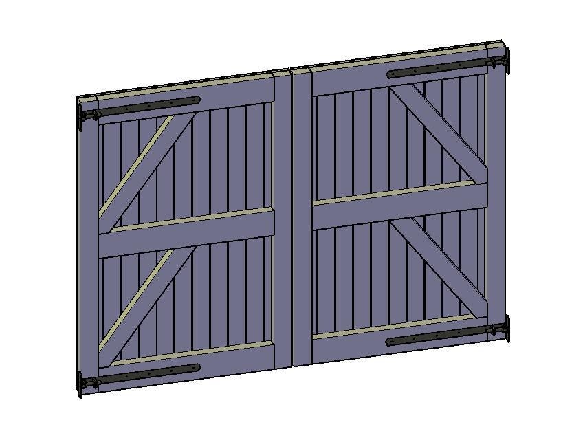 Double Gate | Double Gate Plans | Double Gate Diy | Double Gate Plan ...