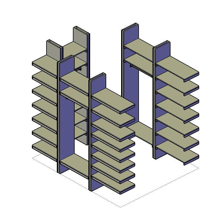 Walk in Closet Plan | Wooden Walk in Closet | Walk in Closet| | Walk in ...