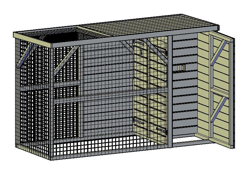 Aviary With Inside Loft | Wooden Aviary | Aviary | | Aviary Guide | DIY ...