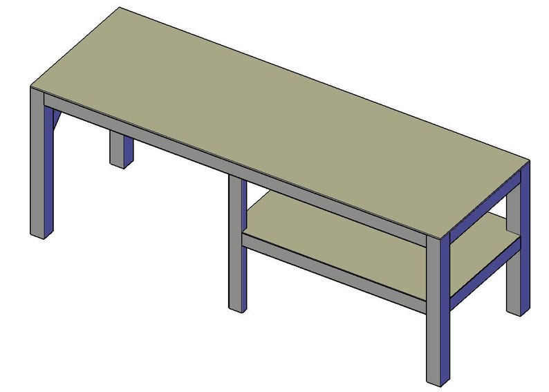 Steel Workbench | Steel Workbench Diy | Homemade Steel Workbench ...