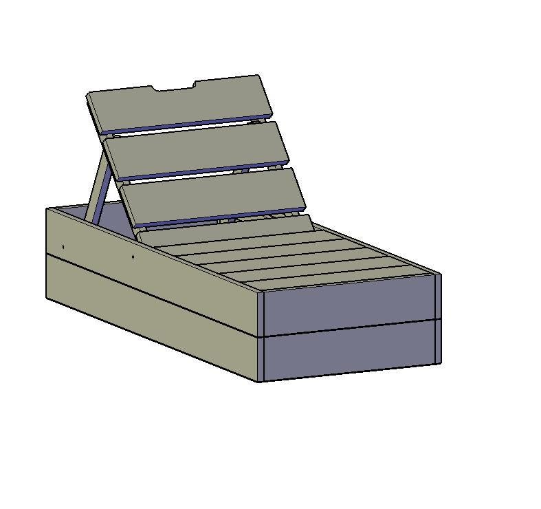 Sunbed Plan | Wooden Sunbed |sunbed | Beach Bed | Sunbed Guide | DIY ...