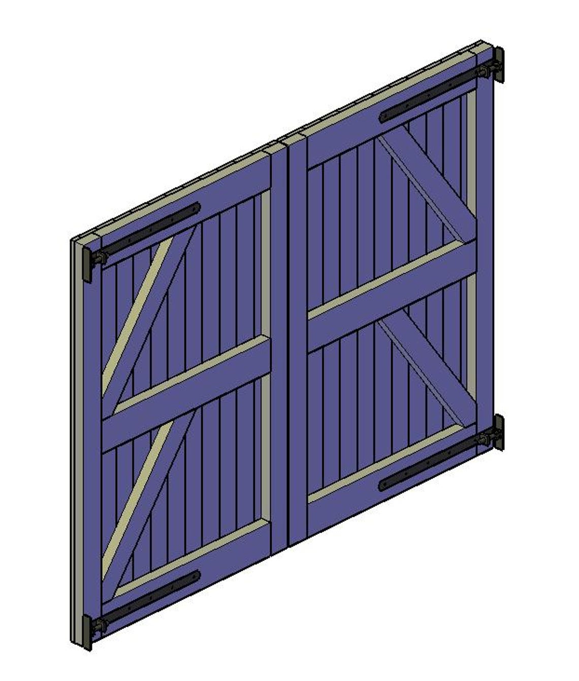 Double Gate | Double Gate Plans | Double Gate Diy | Double Gate Plan ...