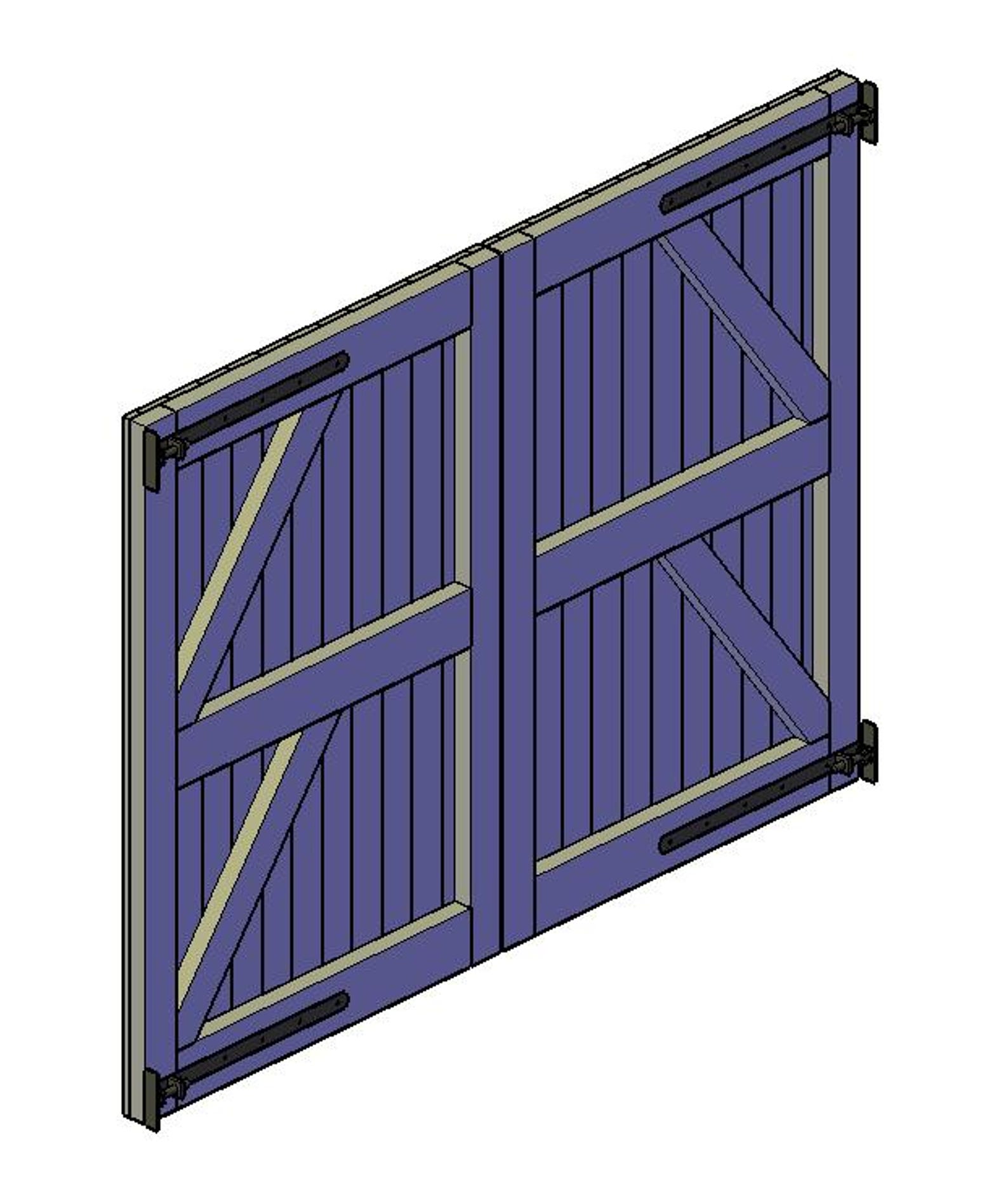 Double Gate | Double Gate Plans | Double Gate Diy | Double Gate Plan ...