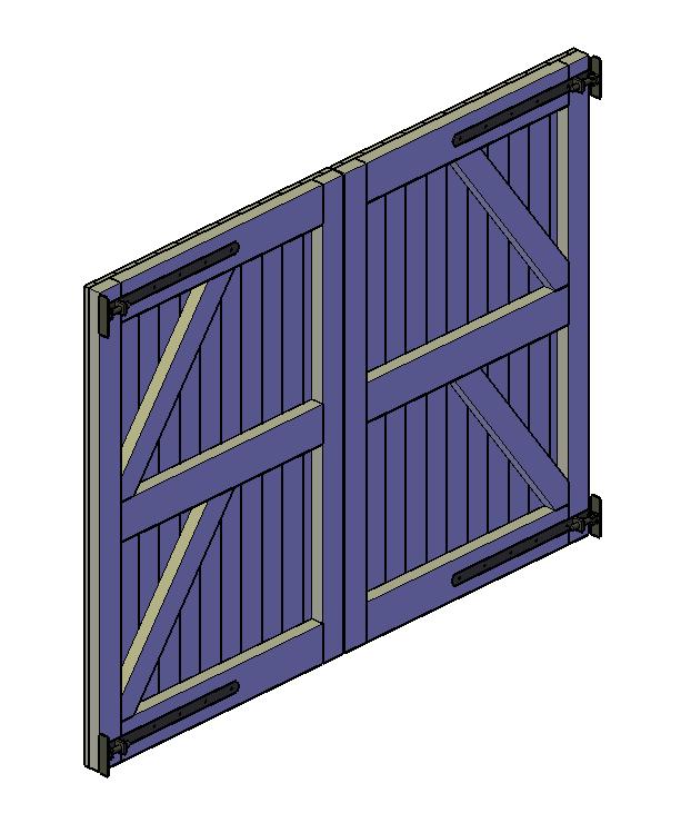 Double Gate | Double Gate Plans | Double Gate Diy | Double Gate Plan ...