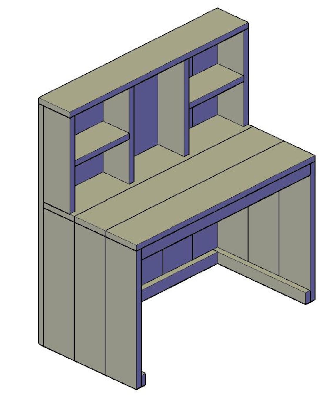 Kids Desk Plan | Wooden Kids Desk | Diy Kids Desk | Kids Desk Guide ...