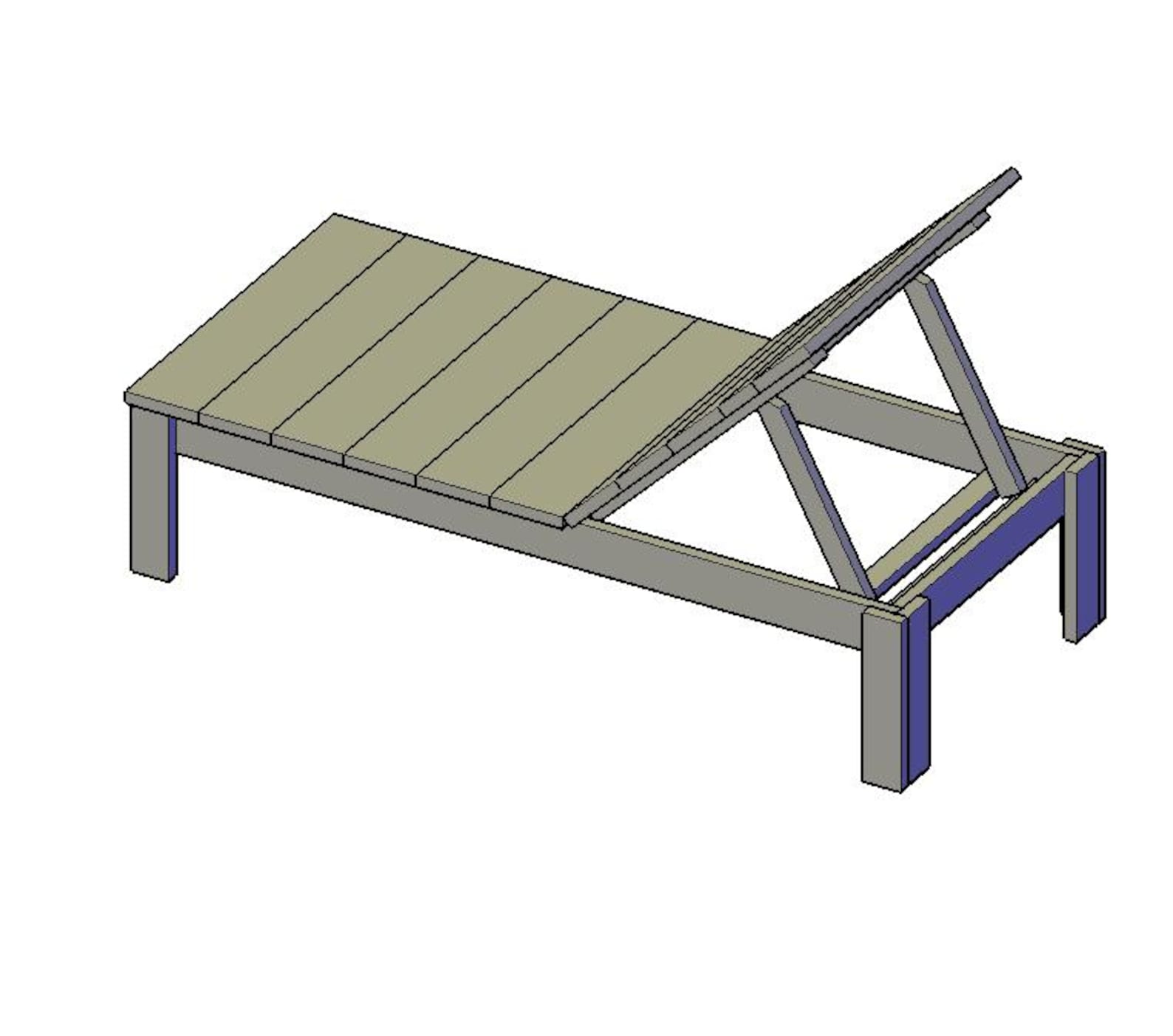 Sunbed Plan | Wooden Sunbed |sunbed | Beach Bed | Sunbed Guide | DIY ...