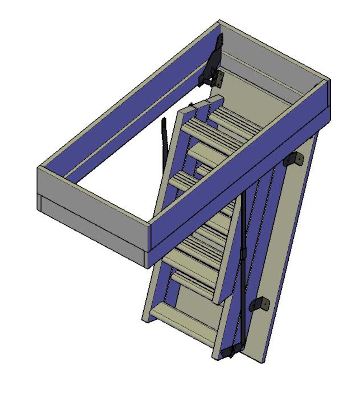 Loft Ladder Diy | Wooden Loft Ladder | Loft Ladder Plans | Loft Ladder ...