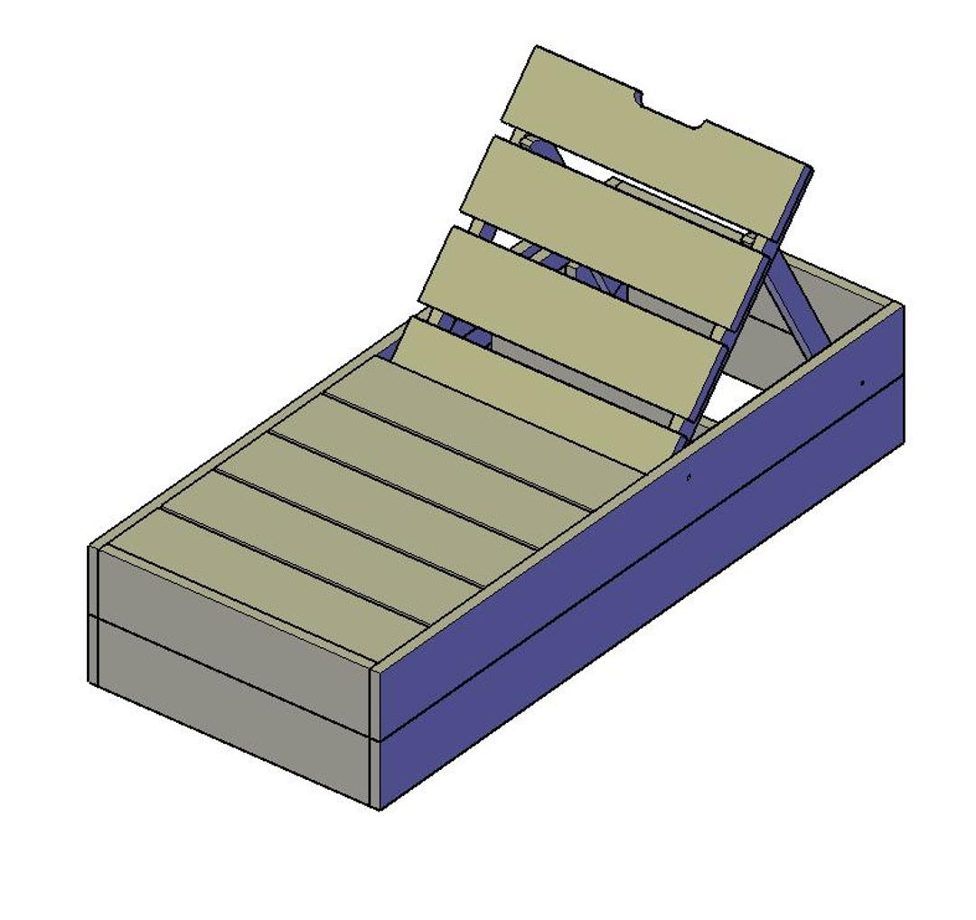 Sunbed Plan | Wooden Sunbed |sunbed | Beach Bed | Sunbed Guide | DIY ...