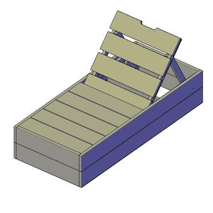 Sunbed Plan | Wooden Sunbed |sunbed | Beach Bed | Sunbed Guide | DIY ...