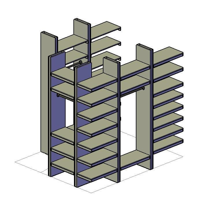 Walk in Closet Plan | Wooden Walk in Closet | Walk in Closet| | Walk in ...
