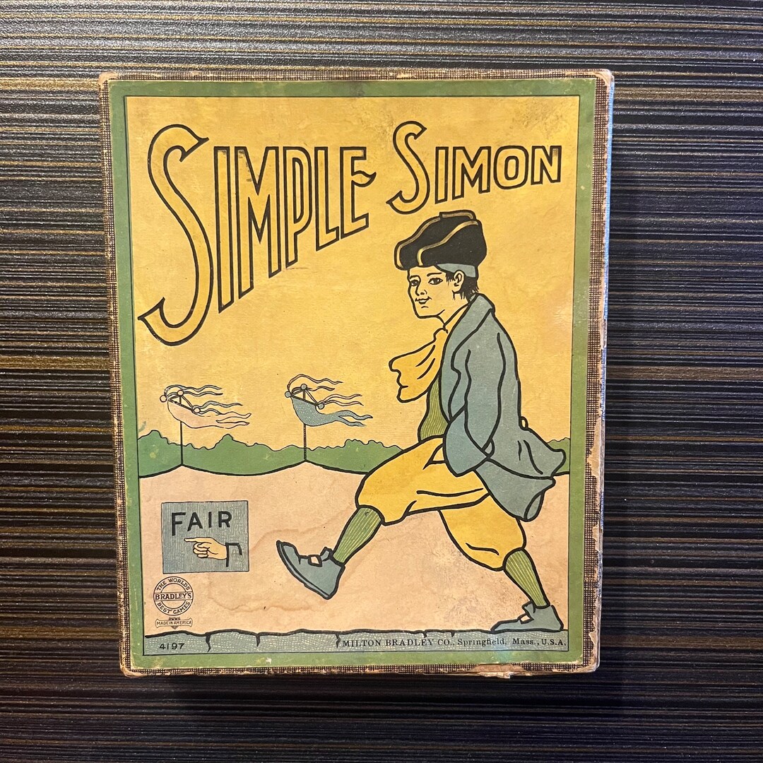 Antique 1905 Simple Simon Card Game Cards - Vintage Card Collectible ...