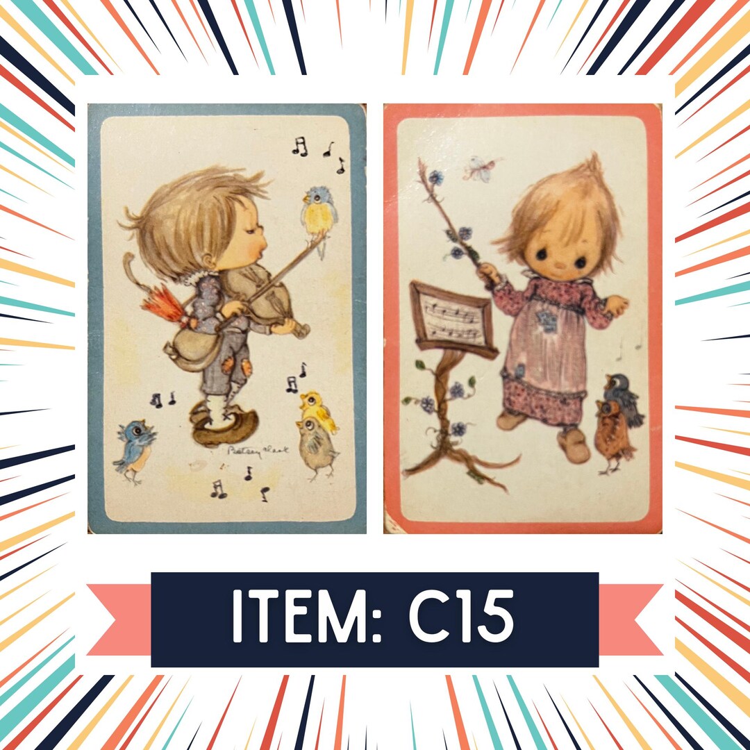 C15 - Vintage Swap Cards - Playing Card Pairs – Junk Journal Ephemera ...
