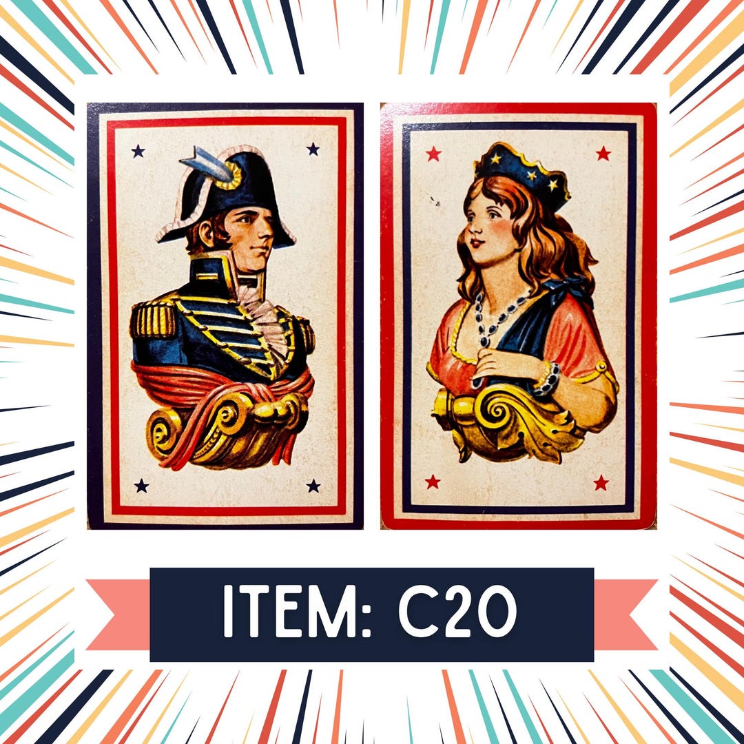 C20 - Vintage Swap Cards - Playing Card Pairs – Junk Journal Ephemera ...