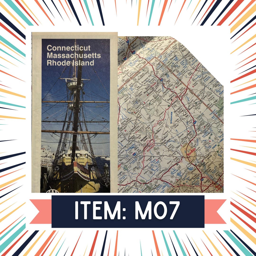 M07 - Vintage Road Maps – Full Folding Maps | Travel Ephemera, Junk ...