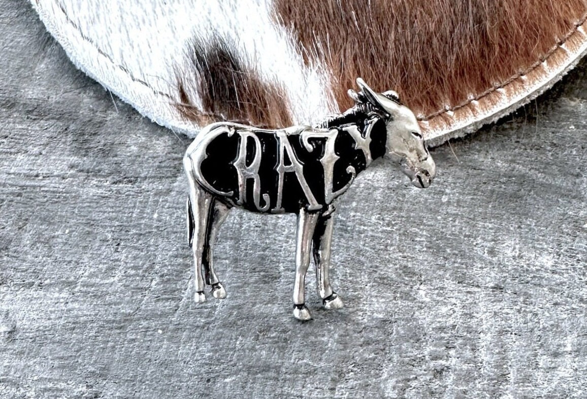 Crazy Donkey Cuff Ring, Western Burnished Distressed Donkey Ring, Crazy ...