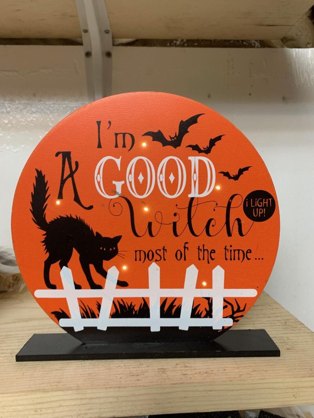 Halloween Stand up Sign That Lights Up - Etsy