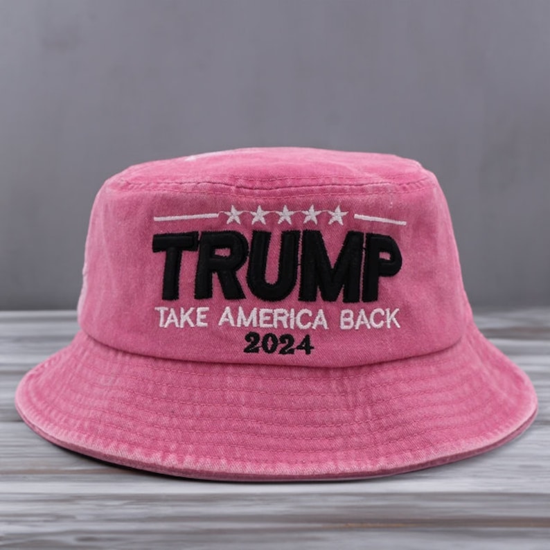 MAGA Washed Bucket Hat, Take America Back 2024, American Independence ...