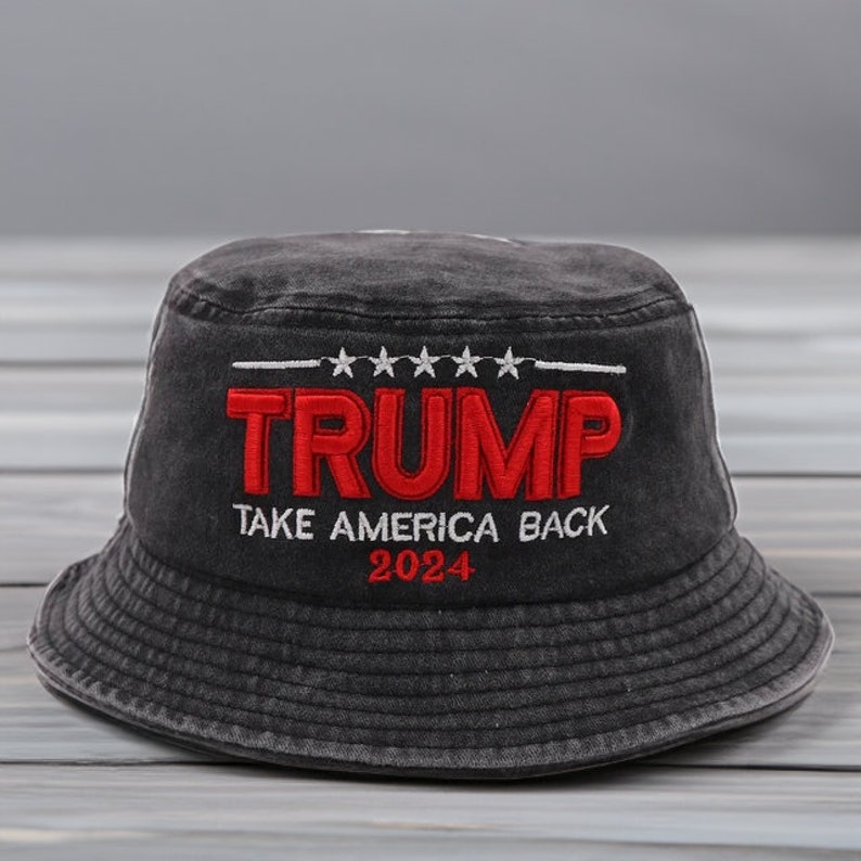MAGA Washed Bucket Hat, Take America Back 2024, American Independence ...