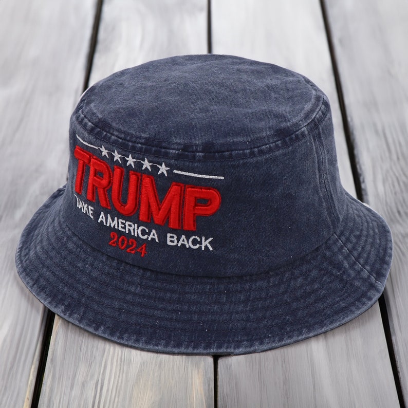 MAGA Washed Bucket Hat, Take America Back 2024, American Independence ...