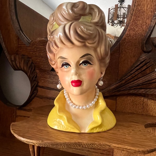 Lady Head Vase - Etsy