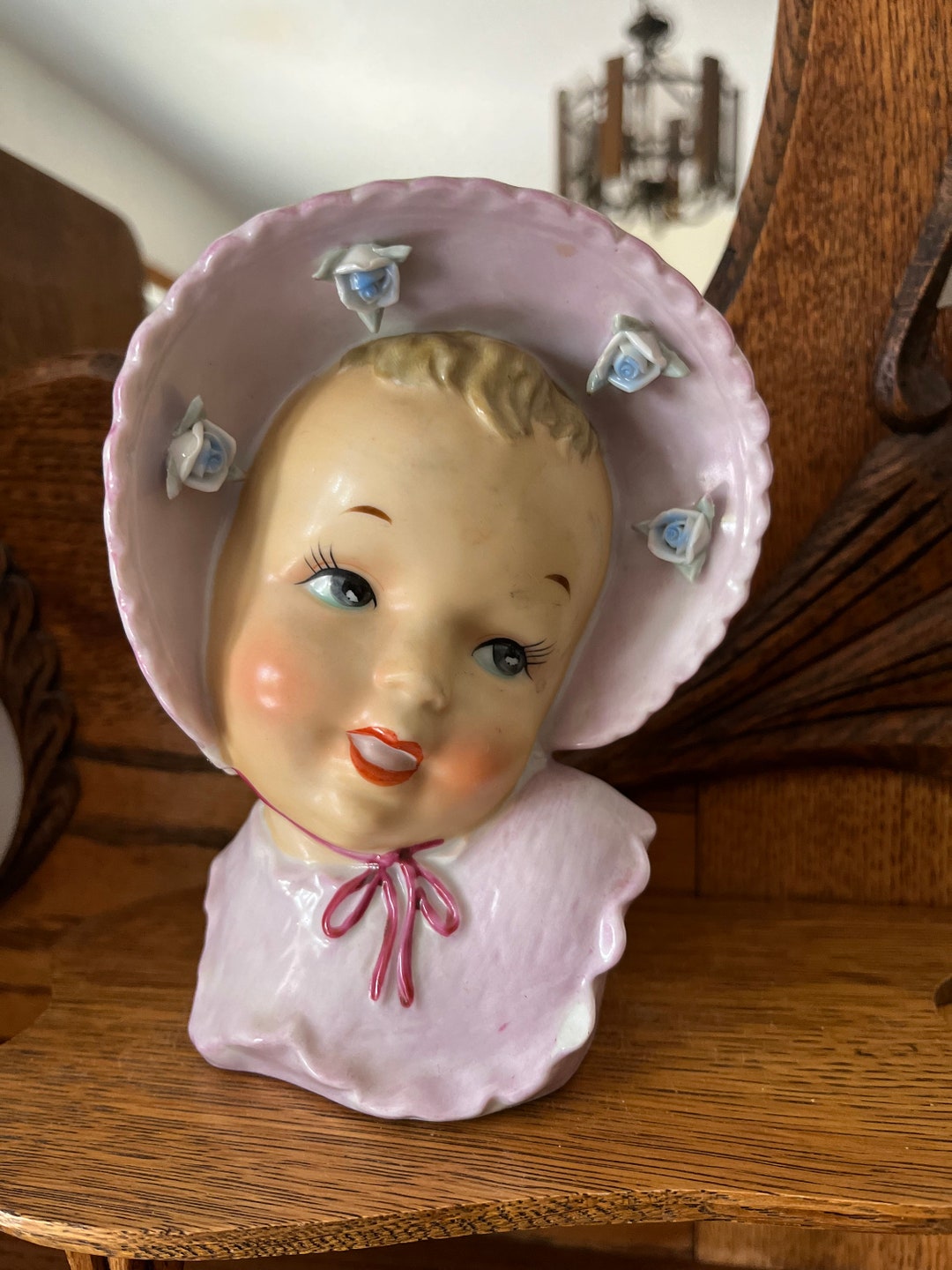 Vintage Baby Head Vase - Etsy