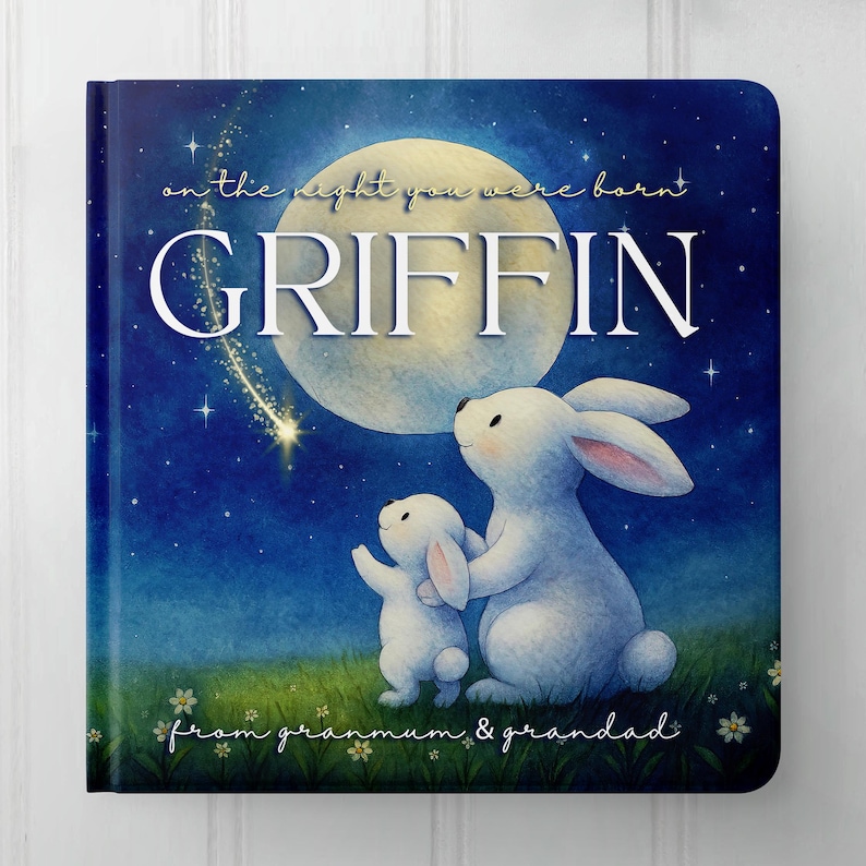 Custom Baby Name Board Book, Personalized Toddler Book, Personalized ...