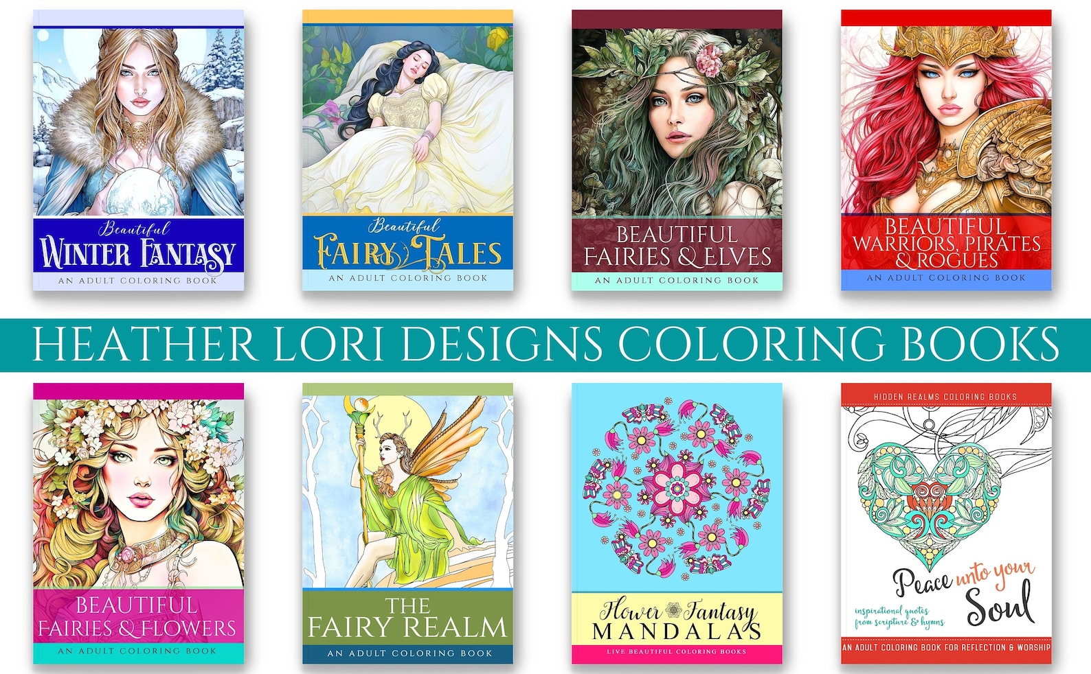 Printable Fairy Tale Coloring Book, Fantasy Colouring Pages, Adult ...