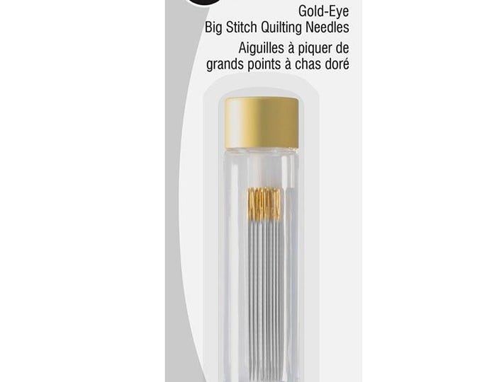 Gold-eye Big Stitch Quilting Needles Pack Quilt Set Hand Quilting Dritz ...