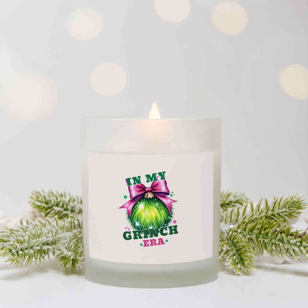 Scented Candle in My Grinch Era Holiday Gift Cozy Home Decor Candle ...