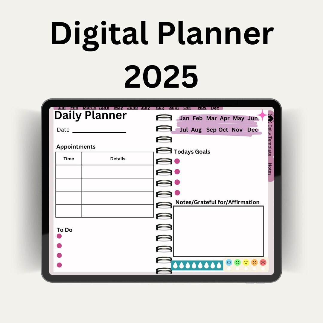2025 Digital Planner for Goodnotes and Notability | Therapy Journal ...
