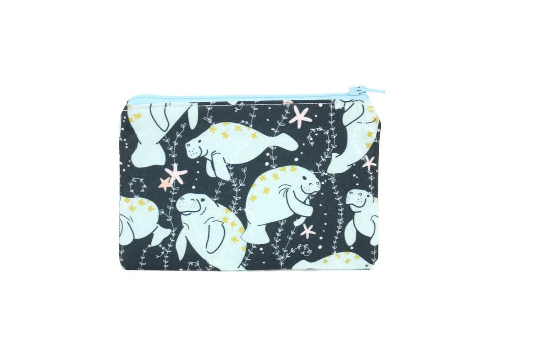 Manatee Zipper Pouch / Manatee Wallet / Sea Cow Camera Bag, Nature ...