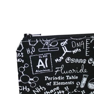 CHOOSE SIZE Science! Zipper Pouch / Chemistry School Camera Bag on ...