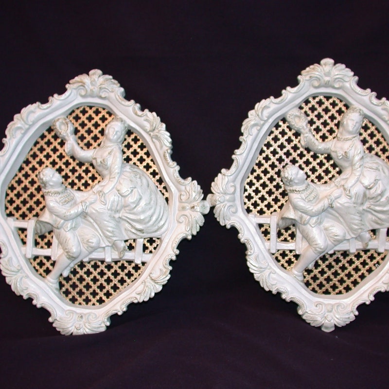 Chalkware Plaques - Etsy