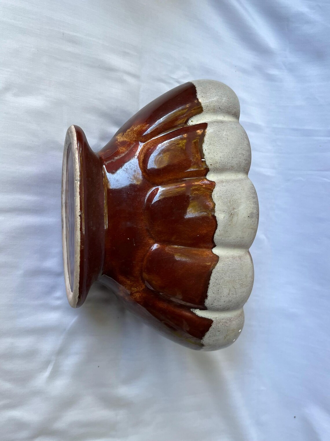 1950’s Vintage Signed Aborn Calif Pottery Vase -brown Dripping Vase ...