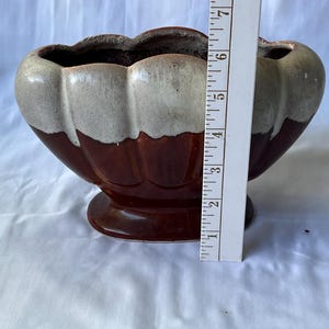 1950’s Vintage Signed Aborn Calif Pottery Vase -brown Dripping Vase ...