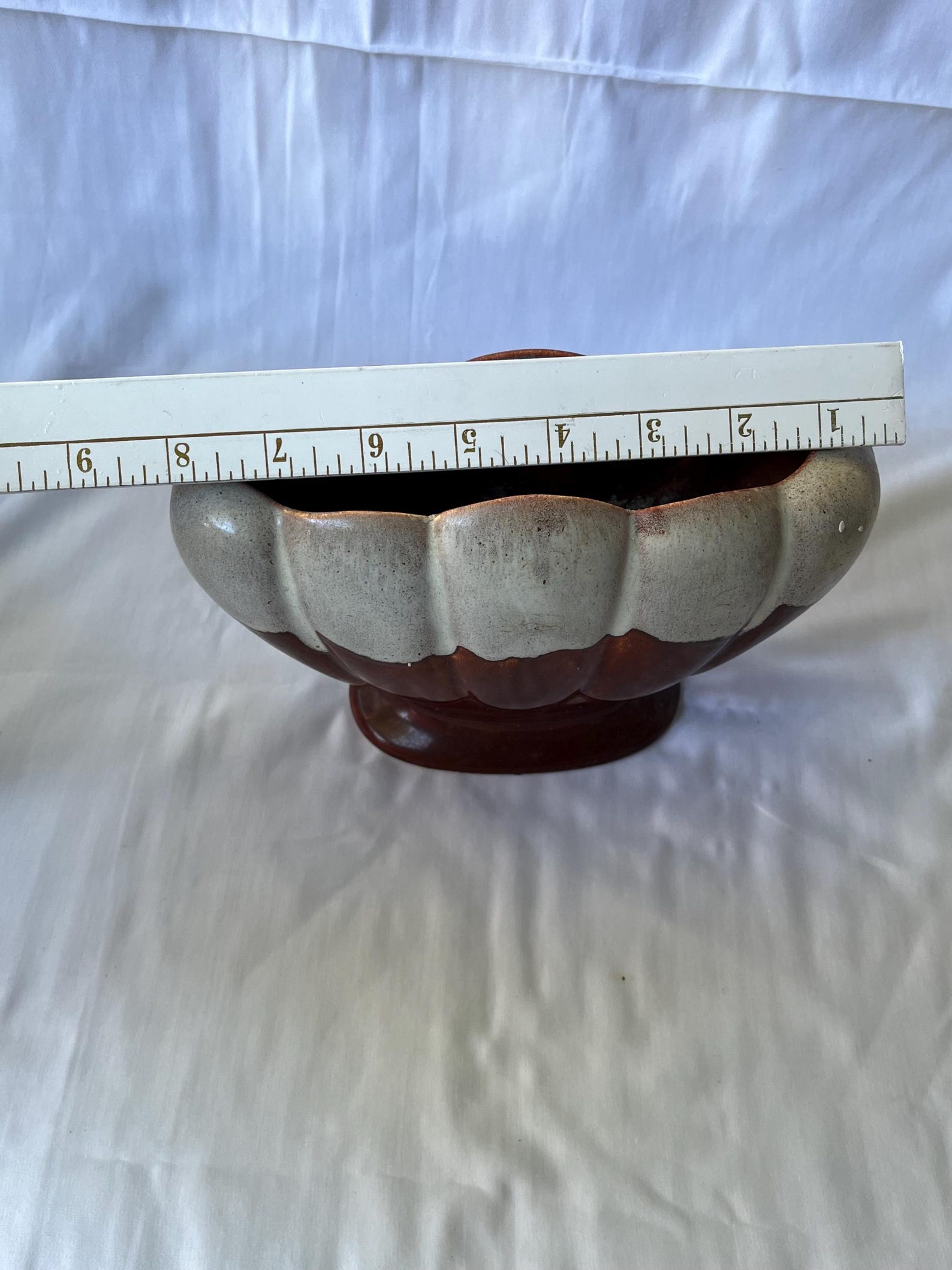 1950’s Vintage Signed Aborn Calif Pottery Vase -brown Dripping Vase ...