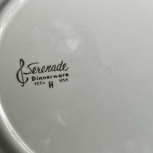 Vintage 1950’s Serenade Dinnerware, Simplicity Set of 5pc-salem ...