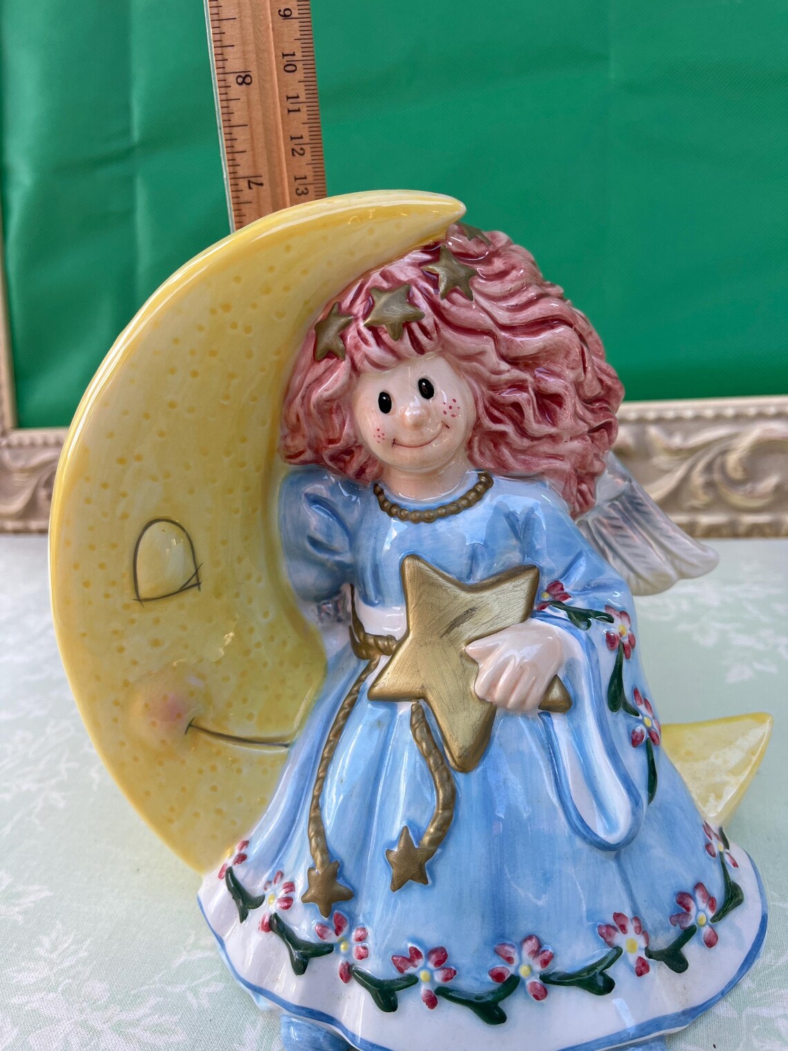 Vintage Fitz and Floyd-angel Girl -moon- Moonbeams-stars -coin Bank ...