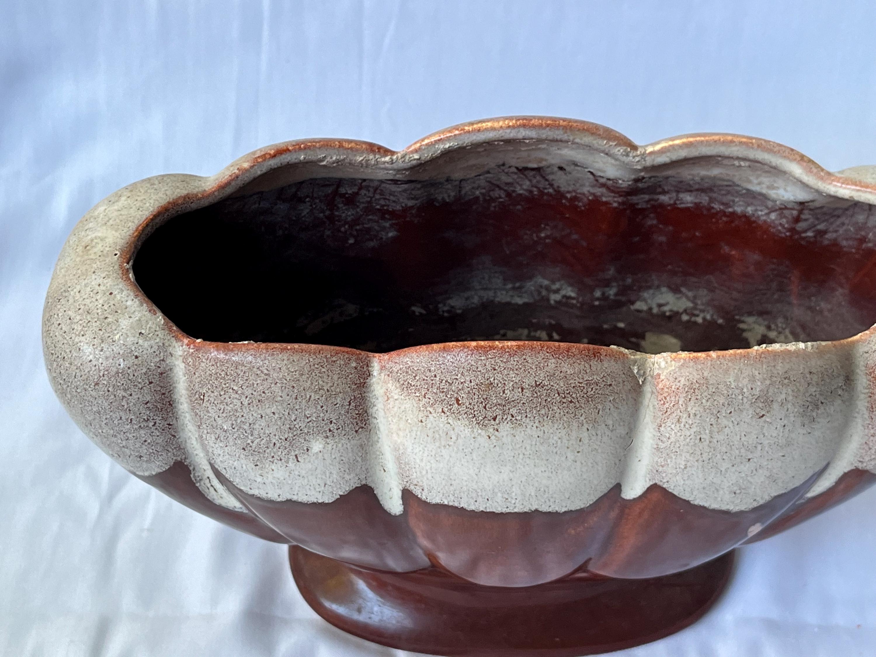 1950’s Vintage Signed Aborn Calif Pottery Vase -brown Dripping Vase ...
