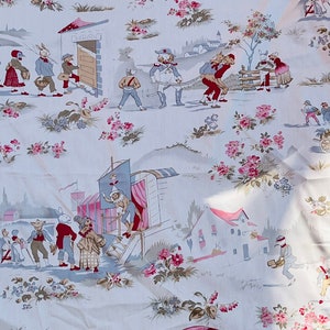 1995 Vintage FRENCH FOX Cotton American Folk & Fabric-antique ...