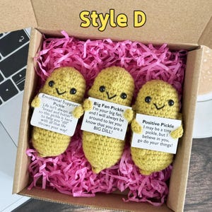 3PCS Emotional Support Pickle Gift Set,positive Pickle,big Fan Pickle ...