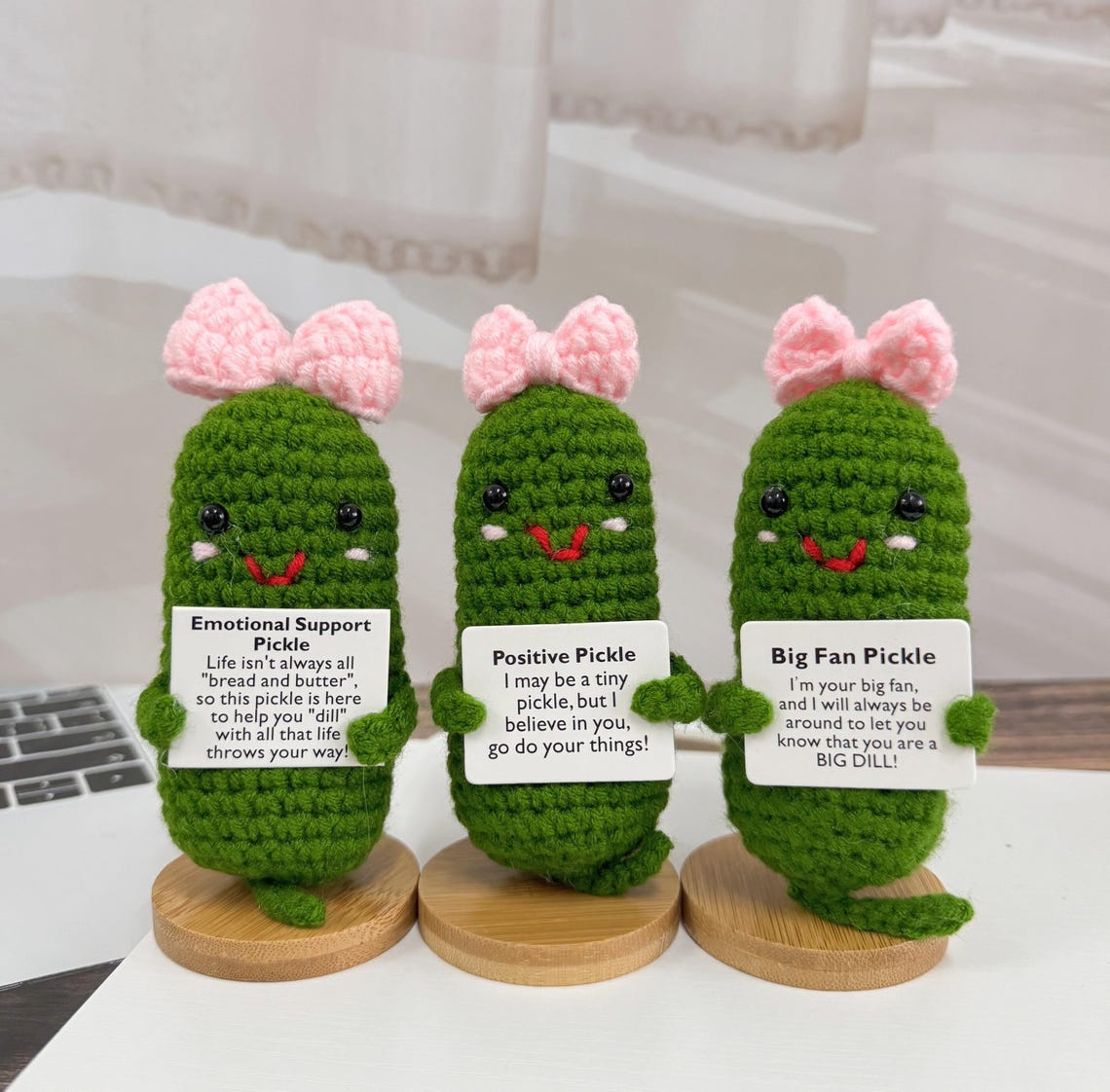 3PCS Emotional Support Pickle Gift Set,positive Pickle,big Fan Pickle ...