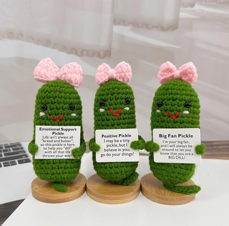 Emotional Support Pickle Gift Set,positive Pickle,big Fan Pickle,pickle ...