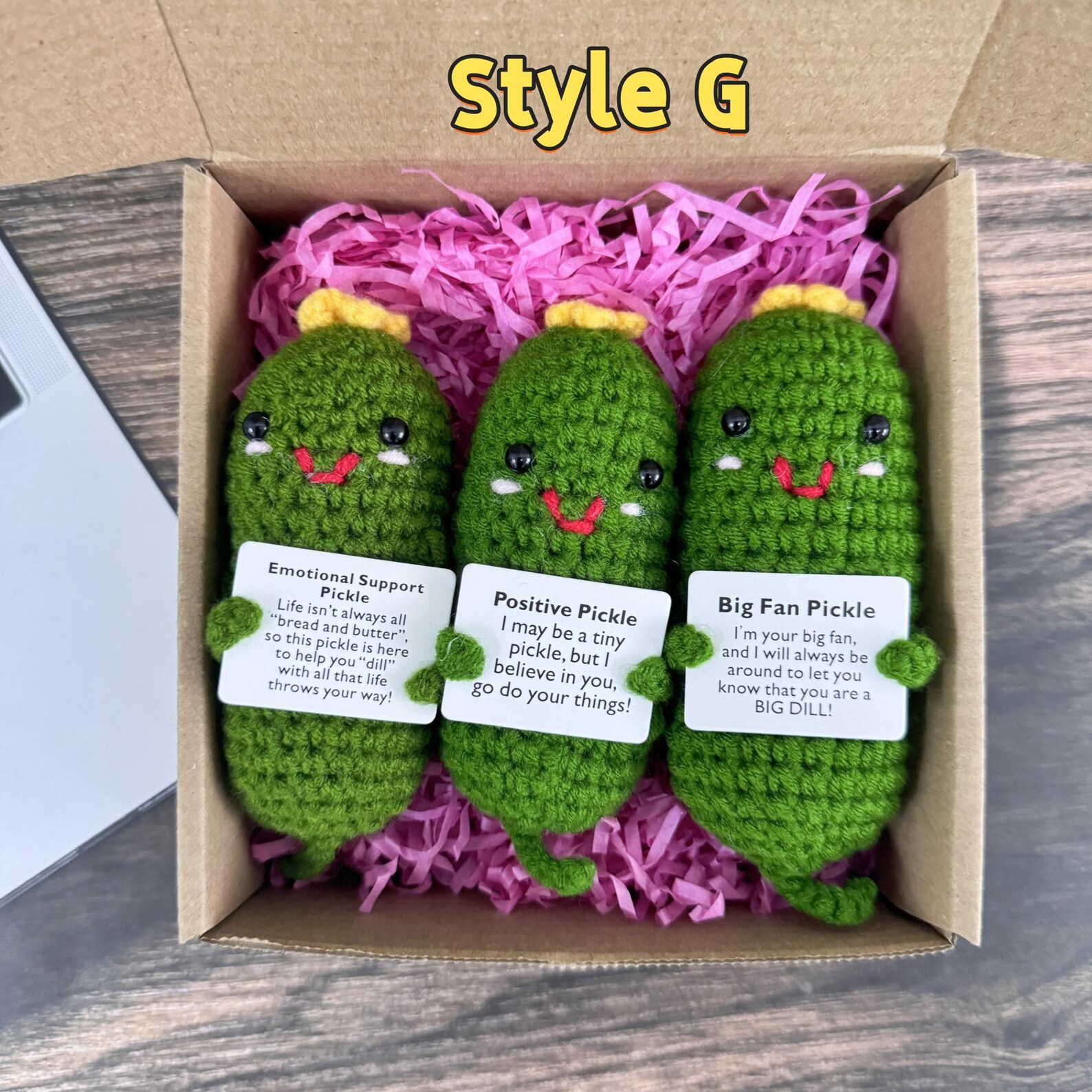 3PCS Emotional Support Pickle Gift Set,positive Pickle,big Fan Pickle ...