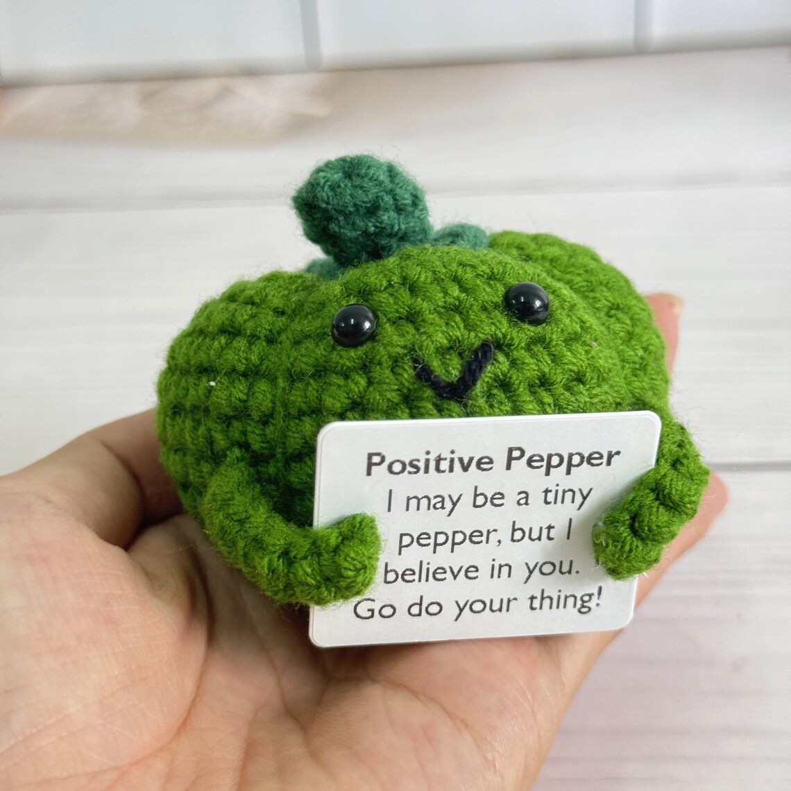 Adorable Crochet Pepper,emotional Support Pepper,positive Pepper ...