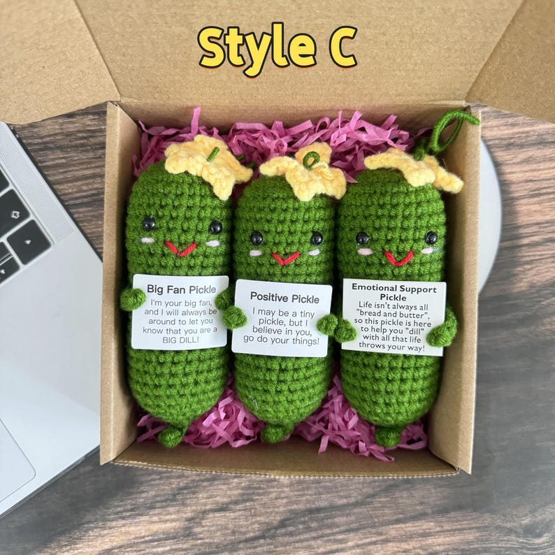 Emotional Support Pickle Gift Set,positive Pickle,big Fan Pickle,pickle ...